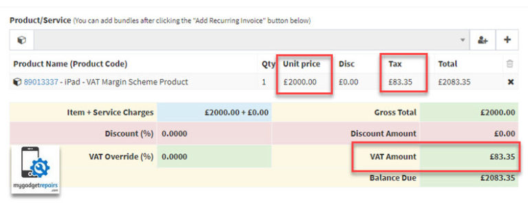 How to Configure VAT Margin Scheme | MGR | Knowledge Base