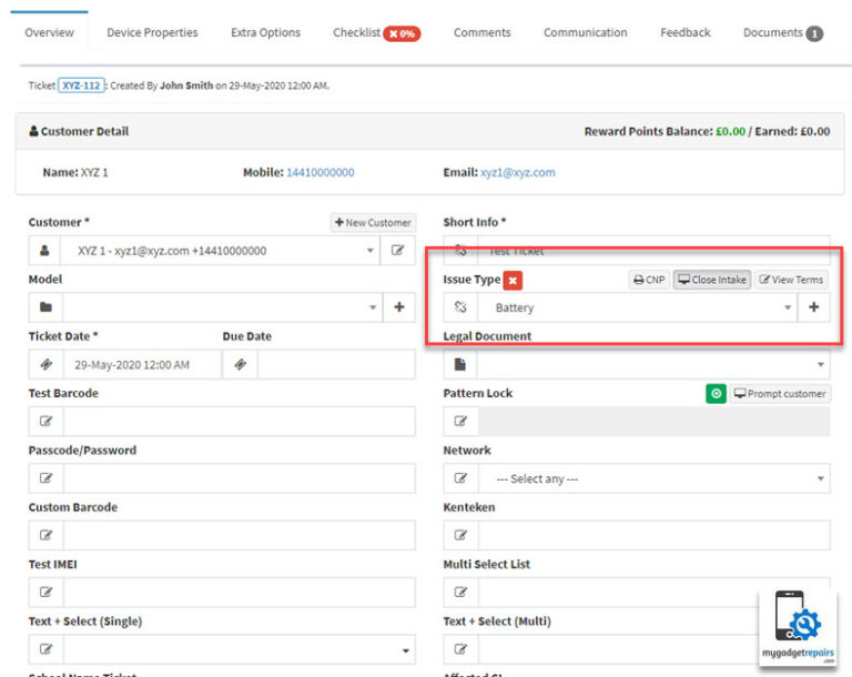 Intake and Outtake Form | MGR | Knowledge Base