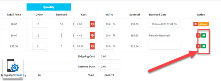 How to Receive or Partially Receive a Purchase Order? | MGR | Knowledge ...