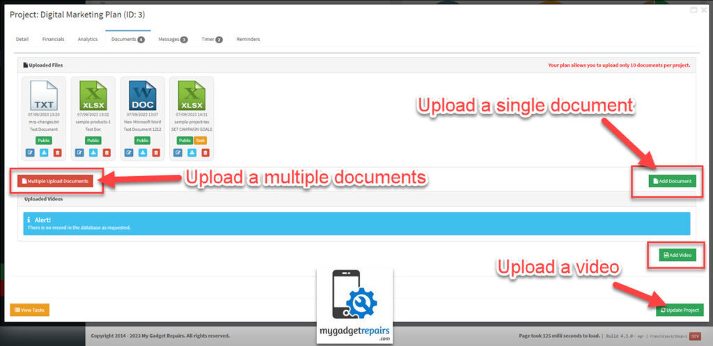 Project Management Module | MGR | Knowledge Base